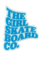 The Girl SkateBoard Co. Blue Sticker – www.skatersadvocate.com